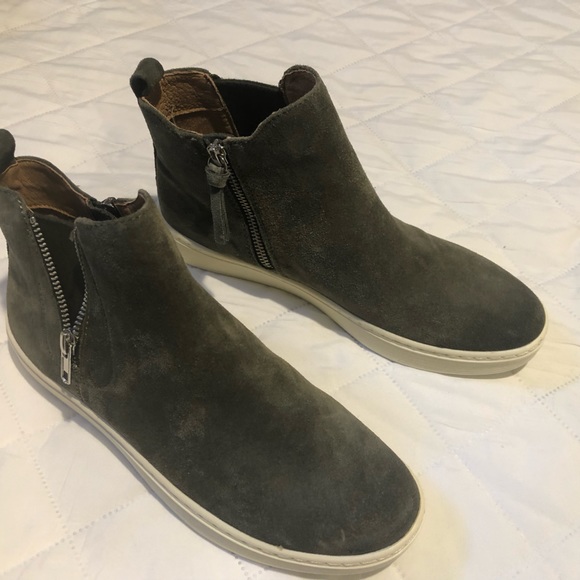 Soffe | Shoes | Soffe Sz 75 Olive Suede Hi Top Sneakers | Poshmark